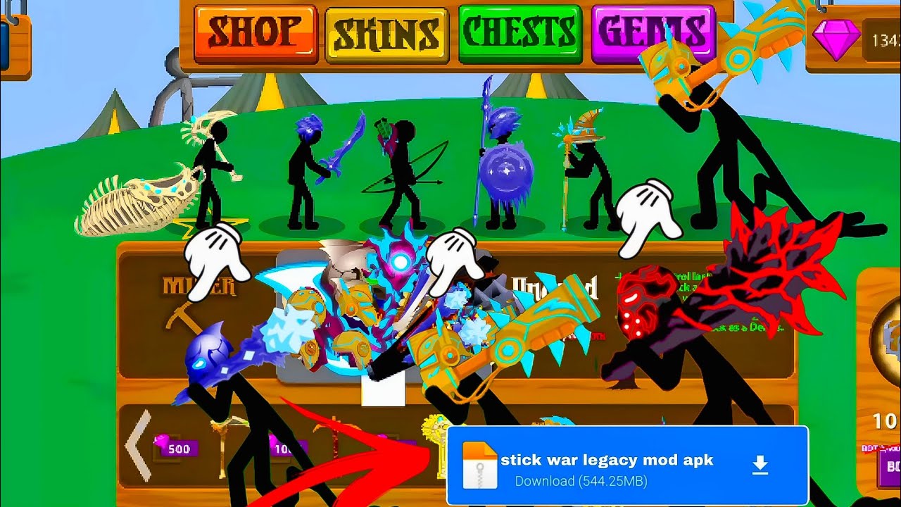 stick war legacy new moded menu 😁 2025 🔥 - YouTube