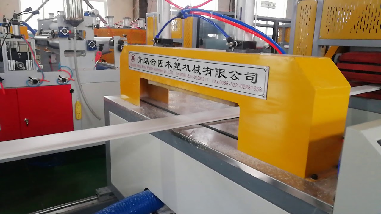 pvc window and door profile machine in stock - YouTube