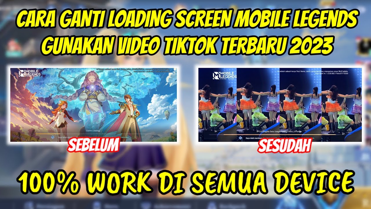 CARA GANTI LOADING SCREEN MOBILE LEGENDS TERBARU - YouTube