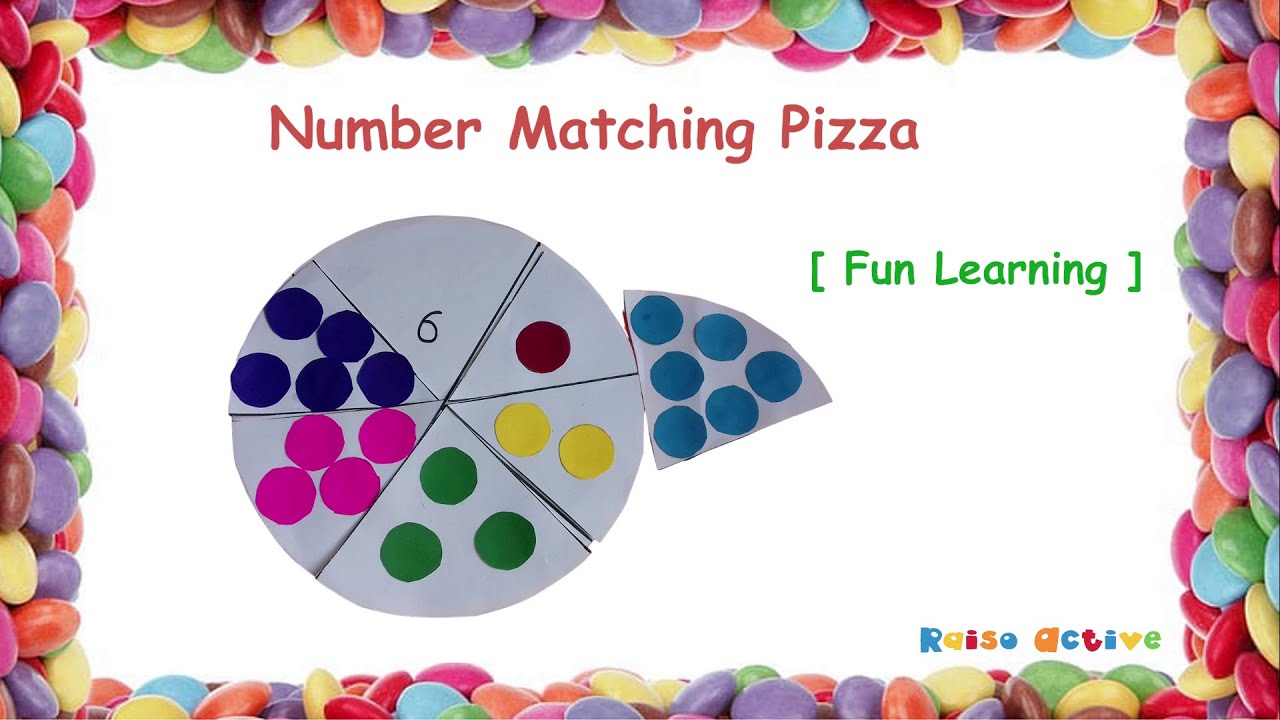 Number matching game for preschool Kids | Number Matching Pizza ...