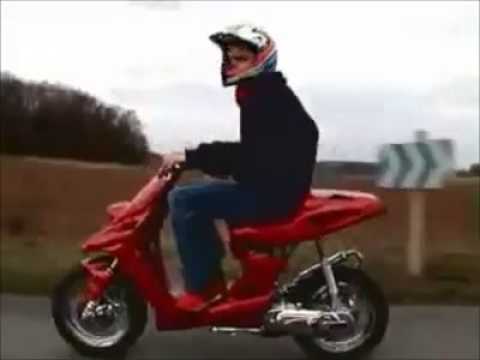 Scooter MBK Rocket en wheeling - YouTube