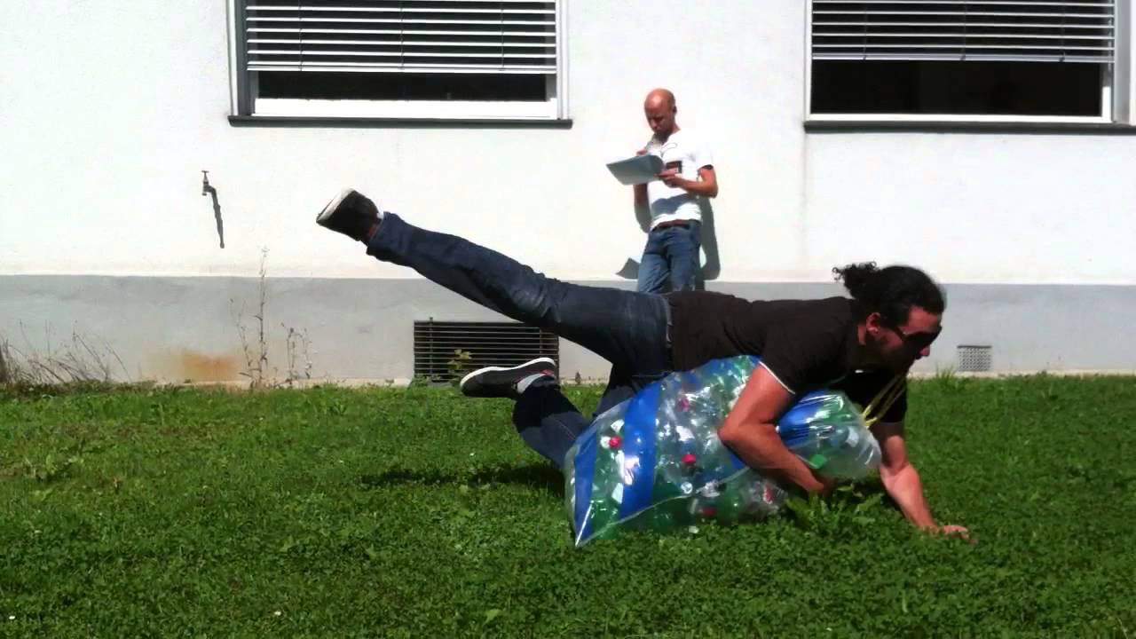 trash bag hugging I - YouTube