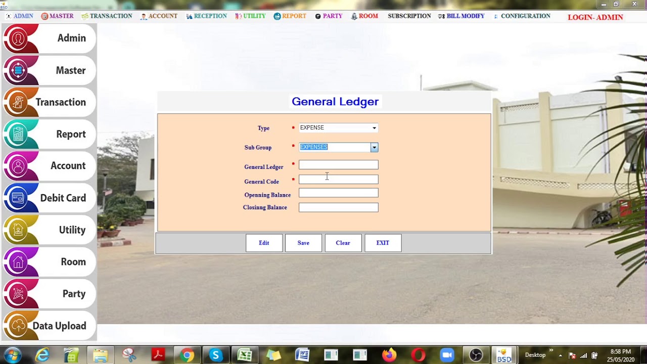 How to create General Ledger in Club Management Software - YouTube