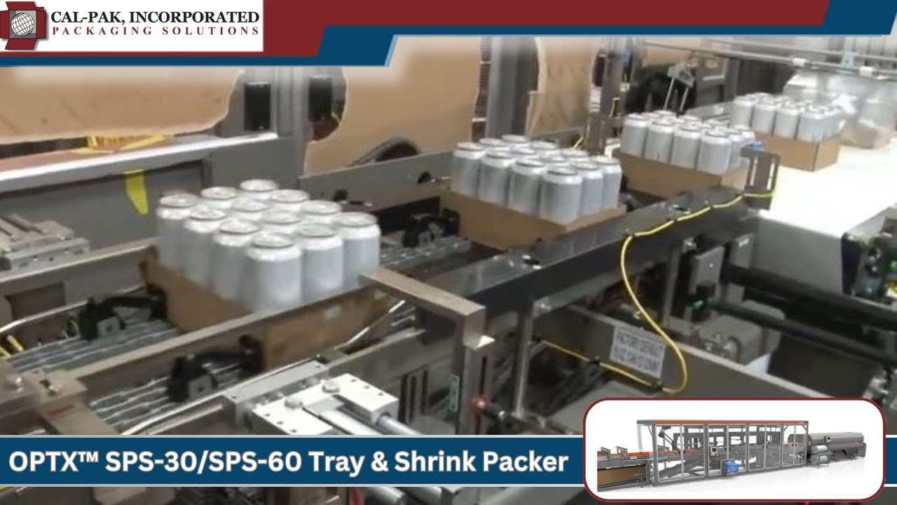 SPS-60 Tray Shrink Packer - 12 Pack Beer Cans - YouTube