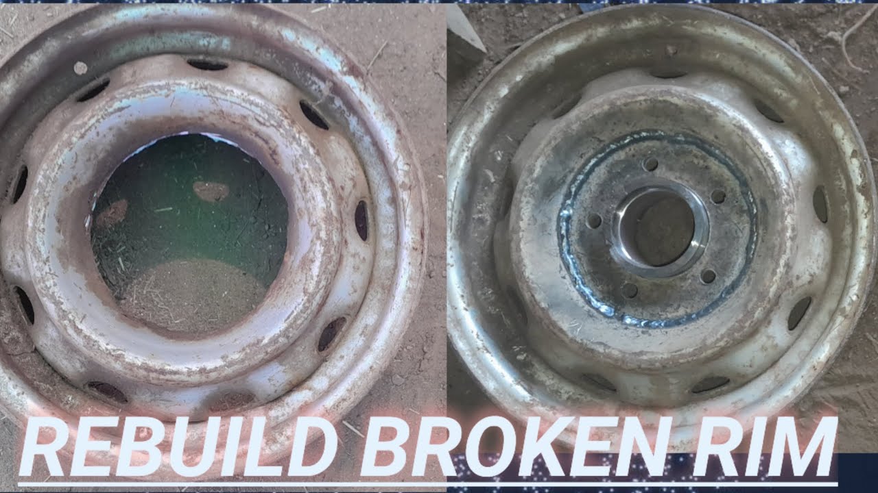 How to replace car tyre broken rim plate,Restoretion of car rim ...