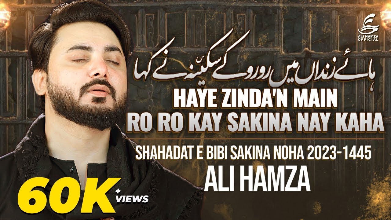 Haye Zinda’n Main Ro Ro kay Sakina Nay Kaha| Ali Hamza | Noha | 2023/ ...