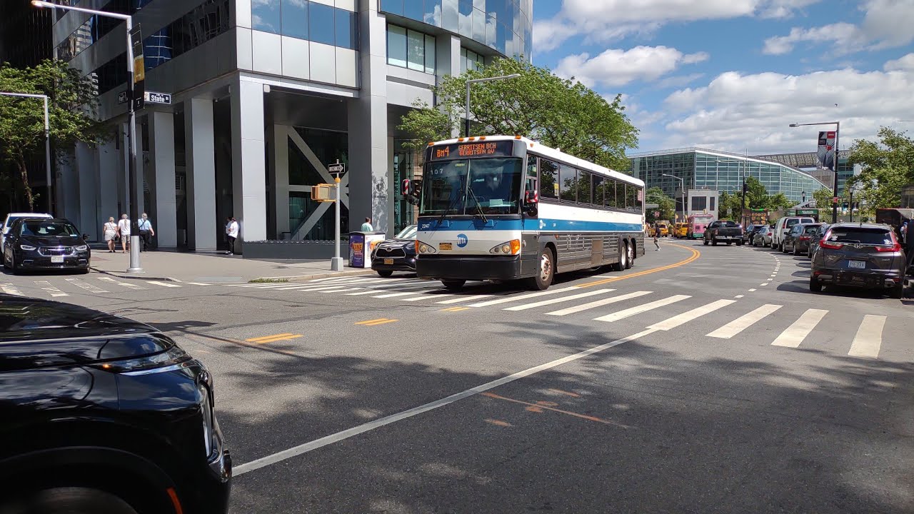 MTA Bus Company: 2008 MCI D4500CT #2247 On the BM4 - YouTube