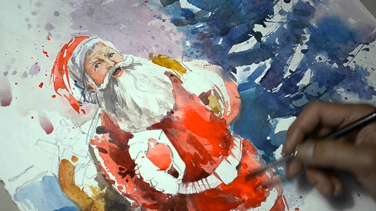 Speed Painting - Merry Christmas 2013 - YouTube