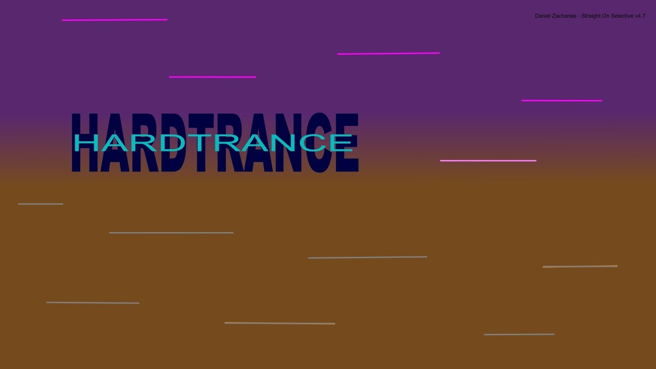 Daniel Zacharias -- Straight On Selective [ Hardtrance ] - YouTube