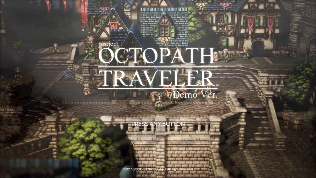 Project Octopath Traveler Demo - Main Theme / Title Screen - YouTube