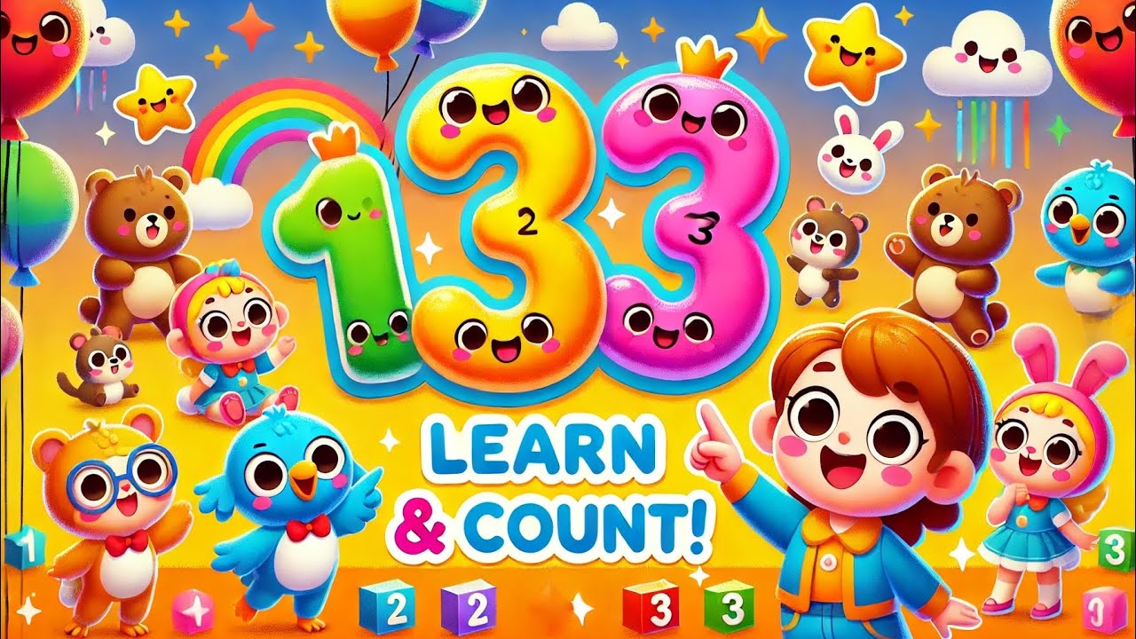 Learn Numbers 1, 2, and 3 | Fun & Easy Counting for Kids - YouTube