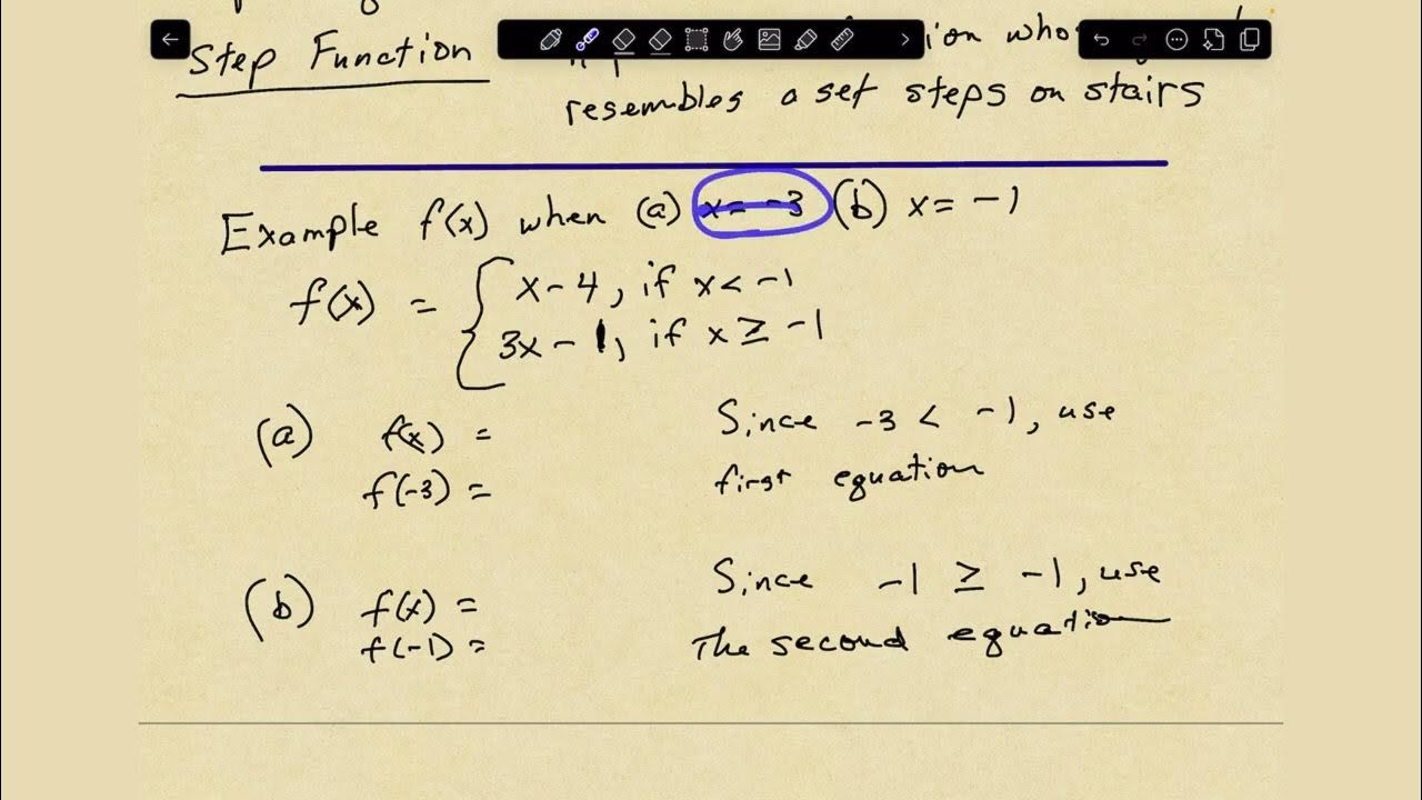 Section 27 Piecewise Function Part 01 - YouTube