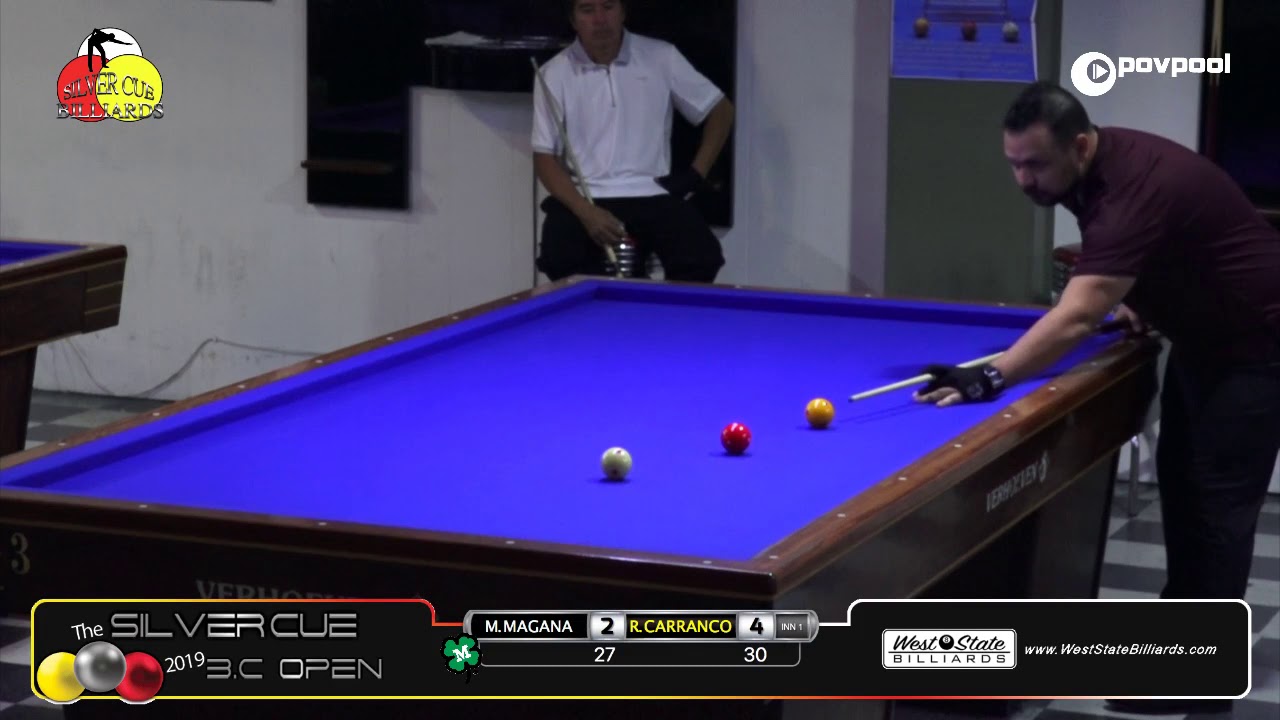 #12 - Martin MAGANA vs Ricky CARRANCO - The 2019 Silver Cue 3C Open ...