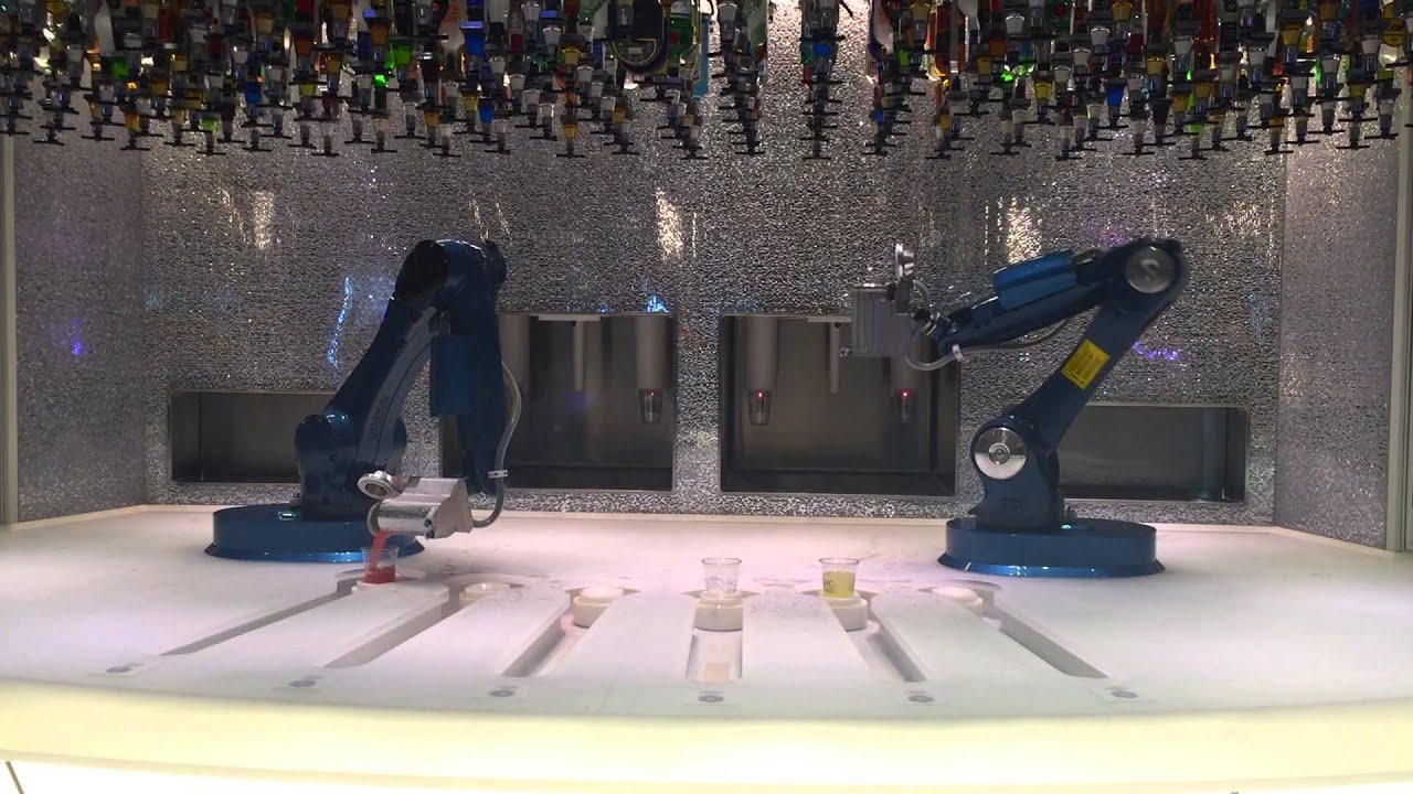 Bionic Bar with robot bartenders - YouTube