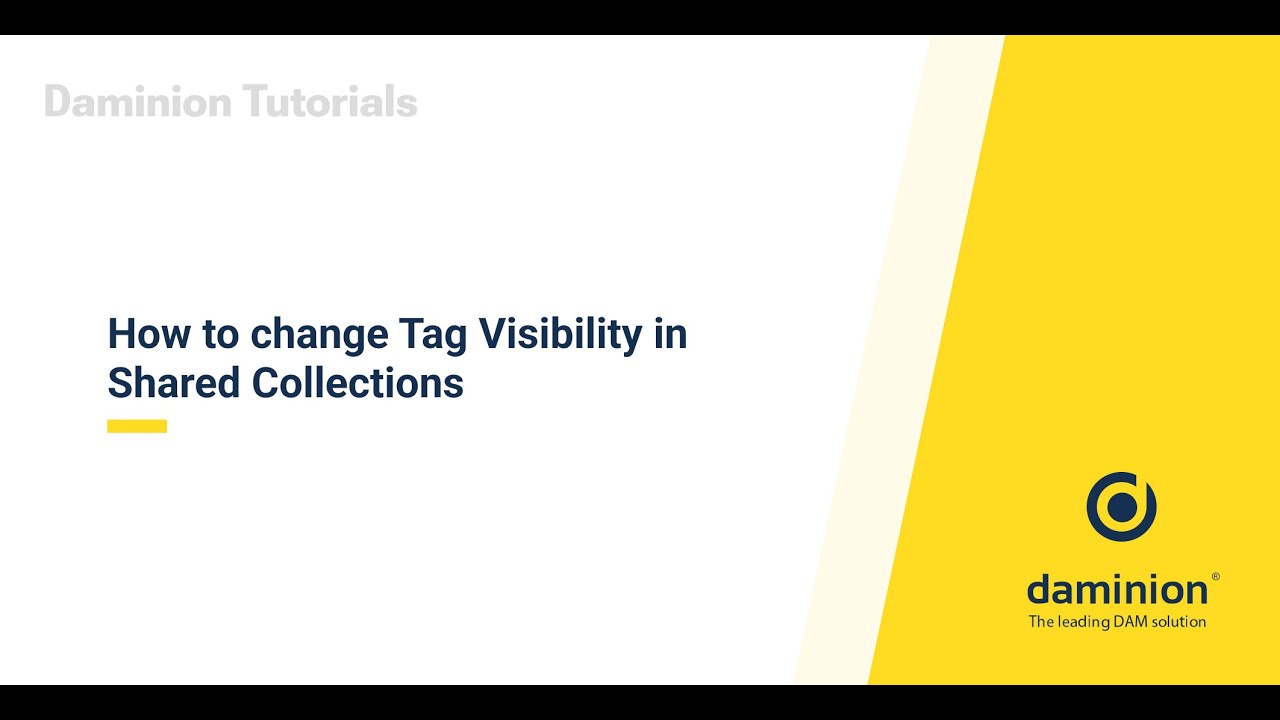 How to change Tag Visibility in Shared Collections - YouTube