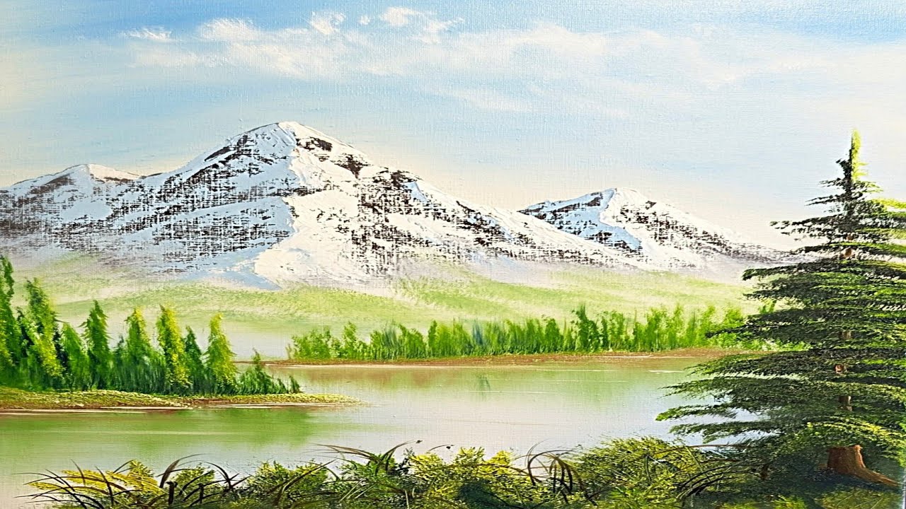 BOB ROSS TOP SECRET TIP TO PERFECT MOUNTAINS... EVERYTIME!!! #bobross # ...