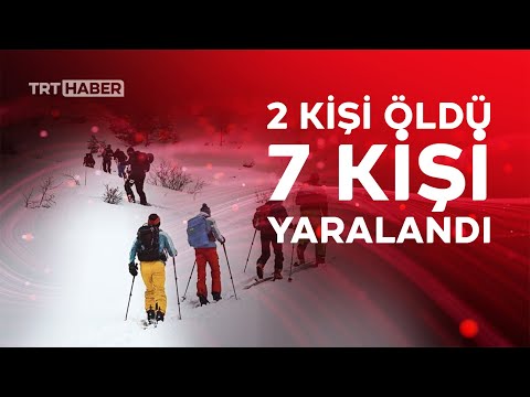 Artvin’de kayak yapanların üzerine çığ düştü