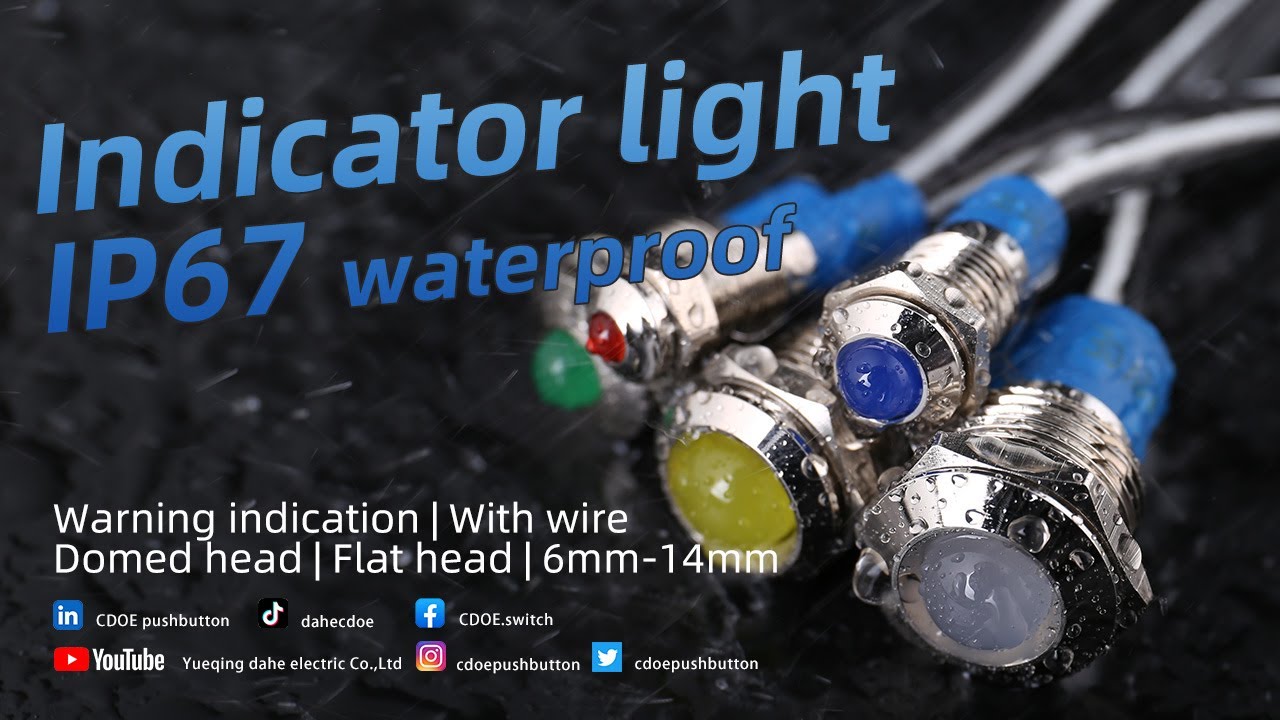 Metal indicator light | What are the types of indicator? | Waterproof ...