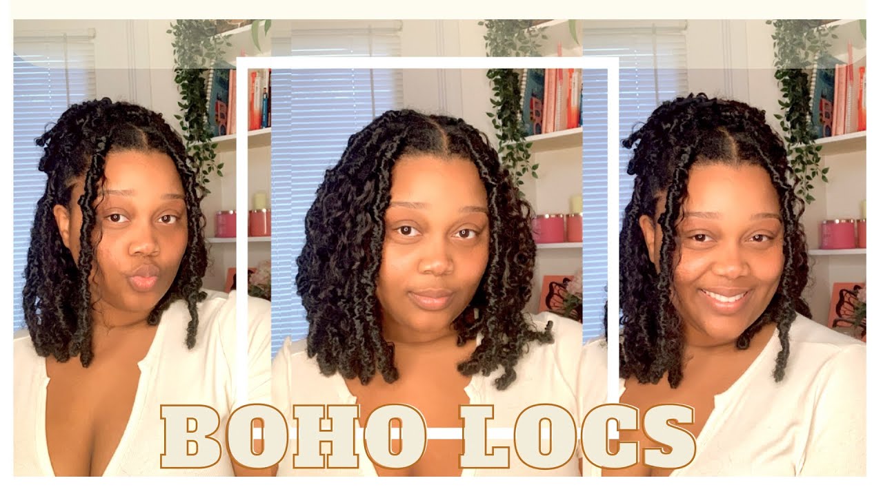 TUTORIAL: HOW TO DO SHORT BOHO LOCS - YouTube