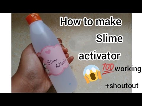 Homemade Slime activator very easy - YouTube