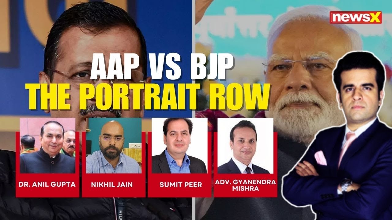 AAP Vs BJP: Portrait Row Explodes In Assembly | What Next In The War Of ...