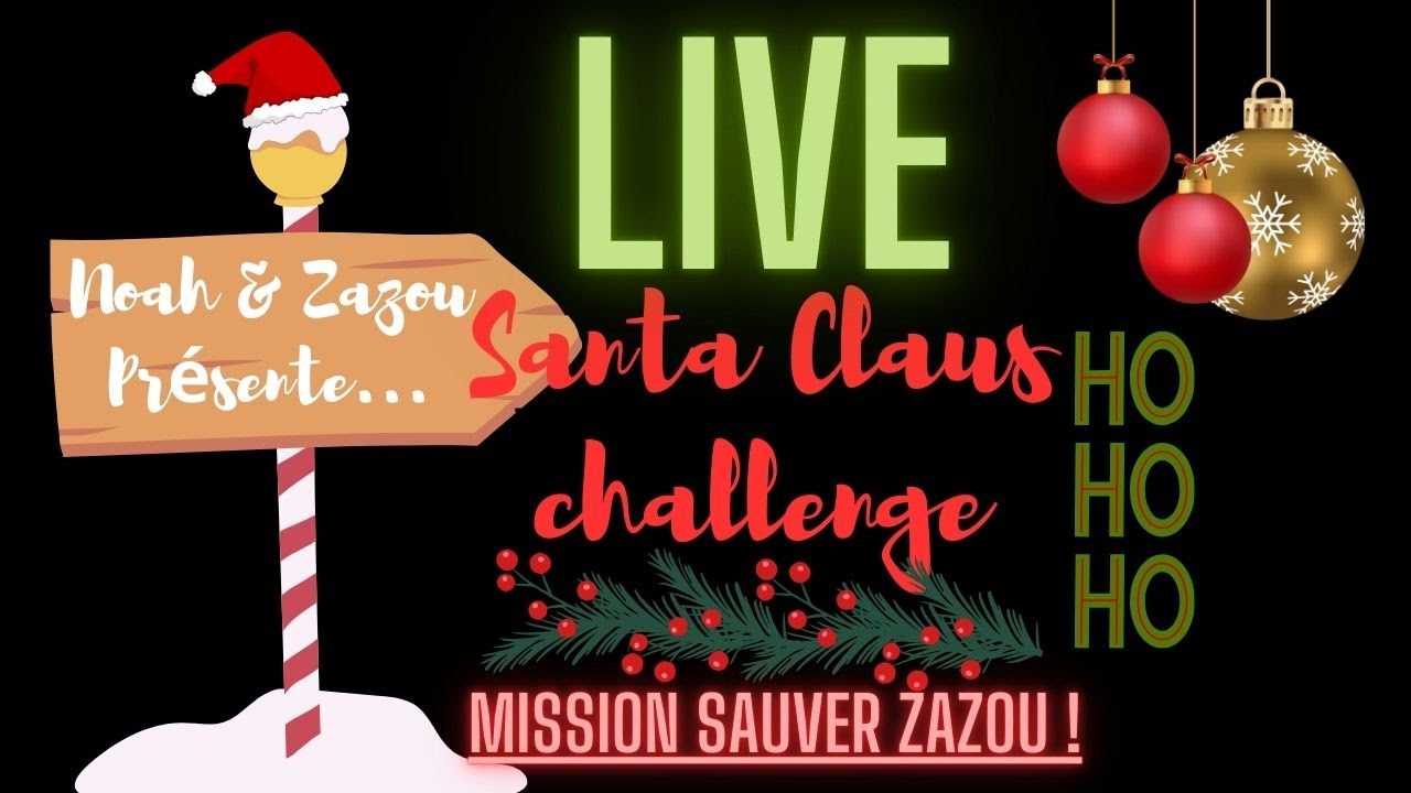 live santa claus challenge resultat concours! - YouTube
