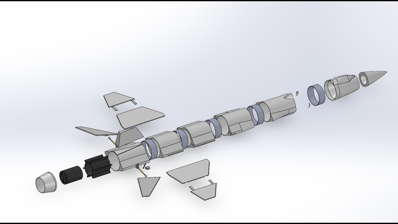 RC X-15 Glider Assembly 3D Solidworks CAD - YouTube