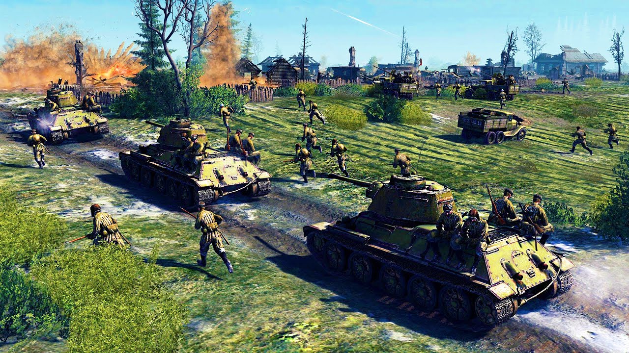 Huge Russian Army Attack on GERMAN BUNKERS! - Gates of Hell: Conquest 3 ...