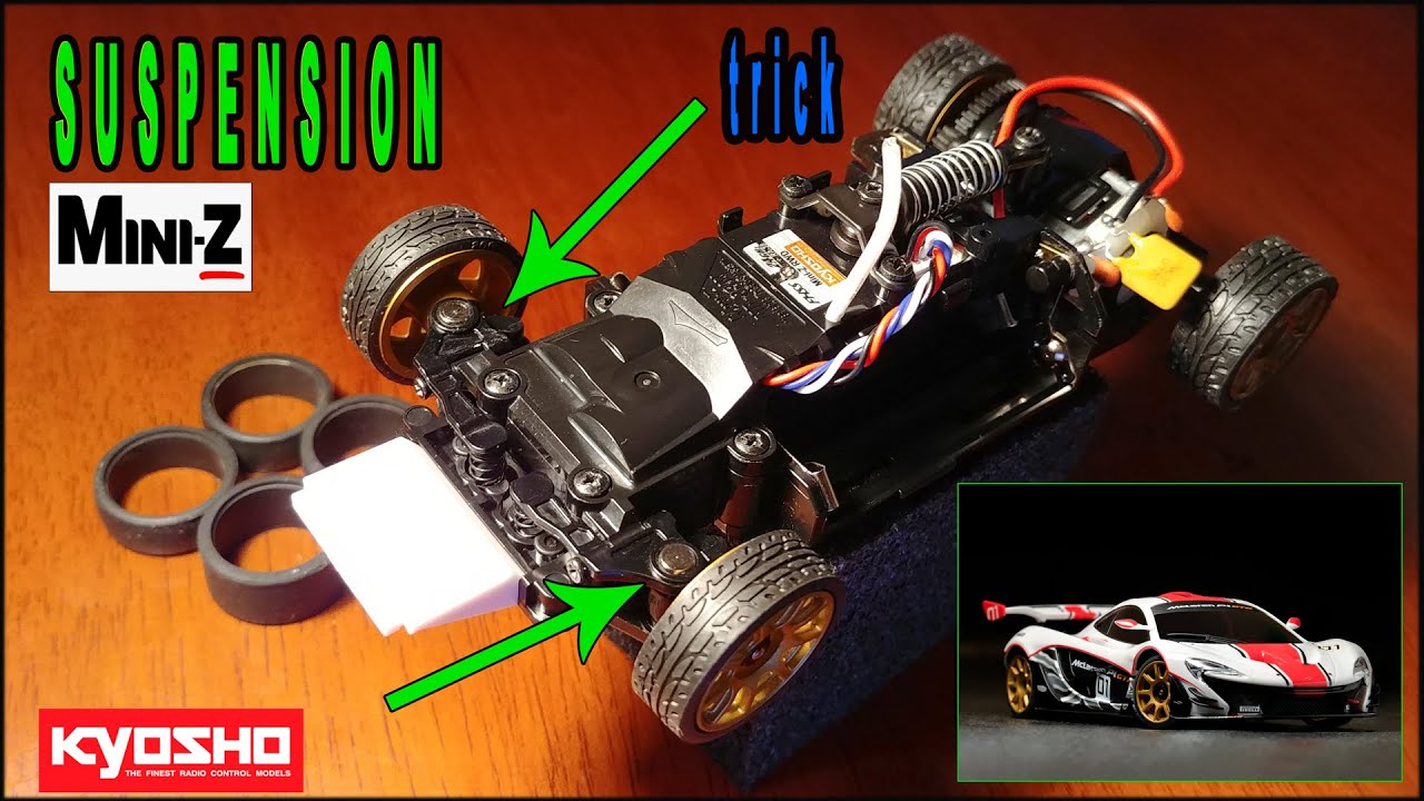 Kyosho Mini-Z front suspension flip mod...functions better...a free mod ...