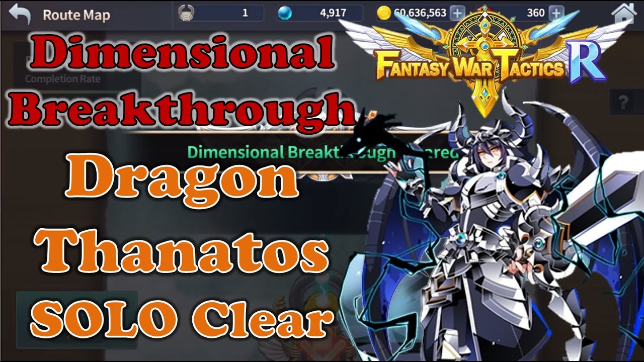 Fantasy War Tactics R- Dimensional Breakthrough solo Clear!!! - YouTube