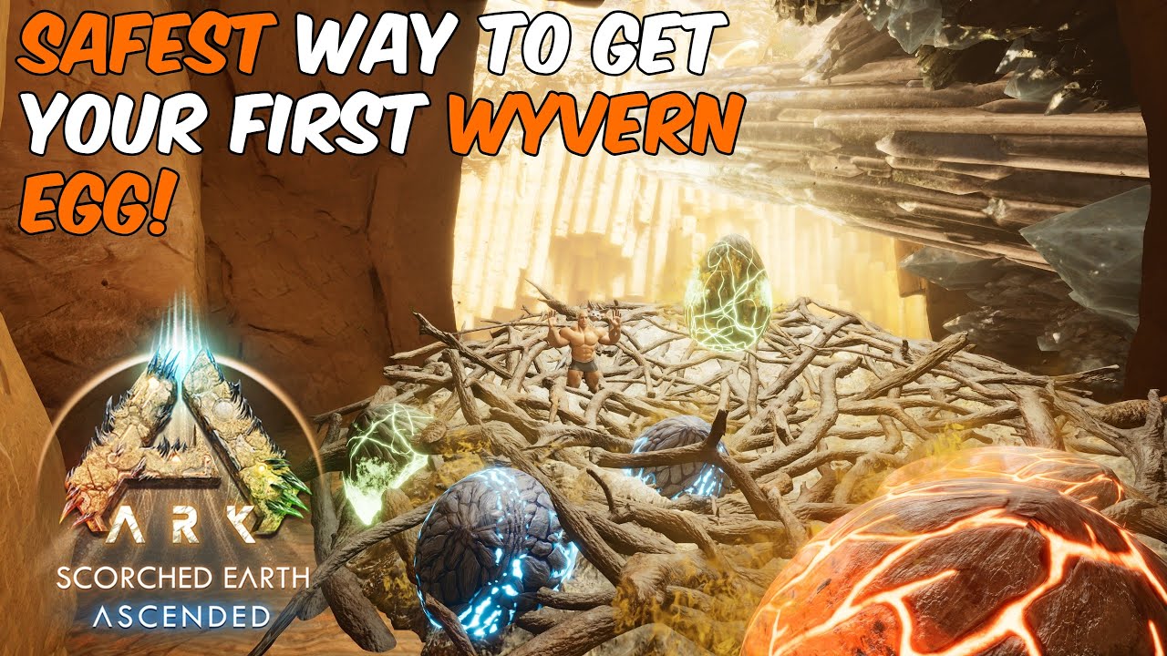 How to Safely Get Your First WYVERN EGG in ARK Survival Ascended #ark # ...