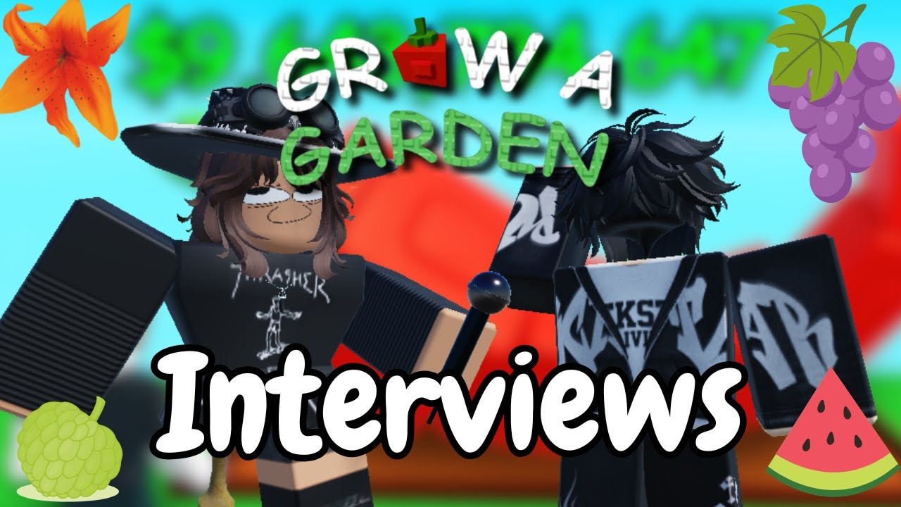 Roblox Podiums VC || Grow A Garden Interviews - YouTube
