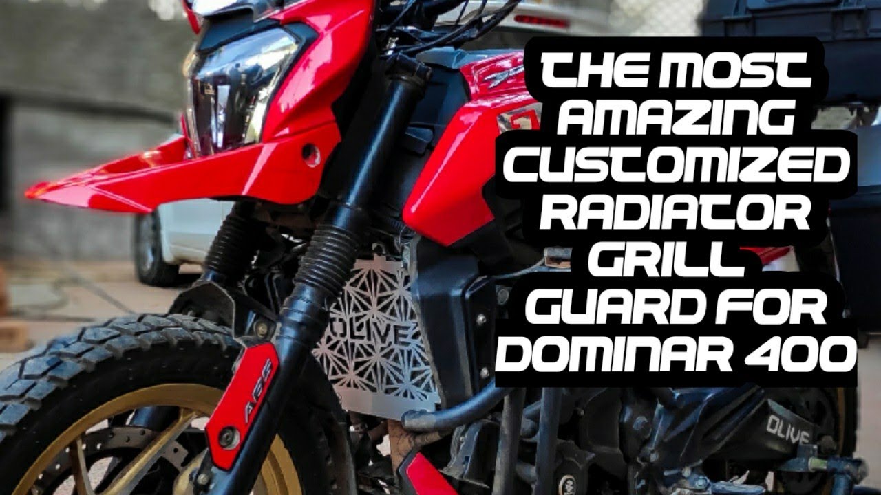 Best & Stylish Customized Radiator Grill / Guard For Bajaj Dominar 400 ...