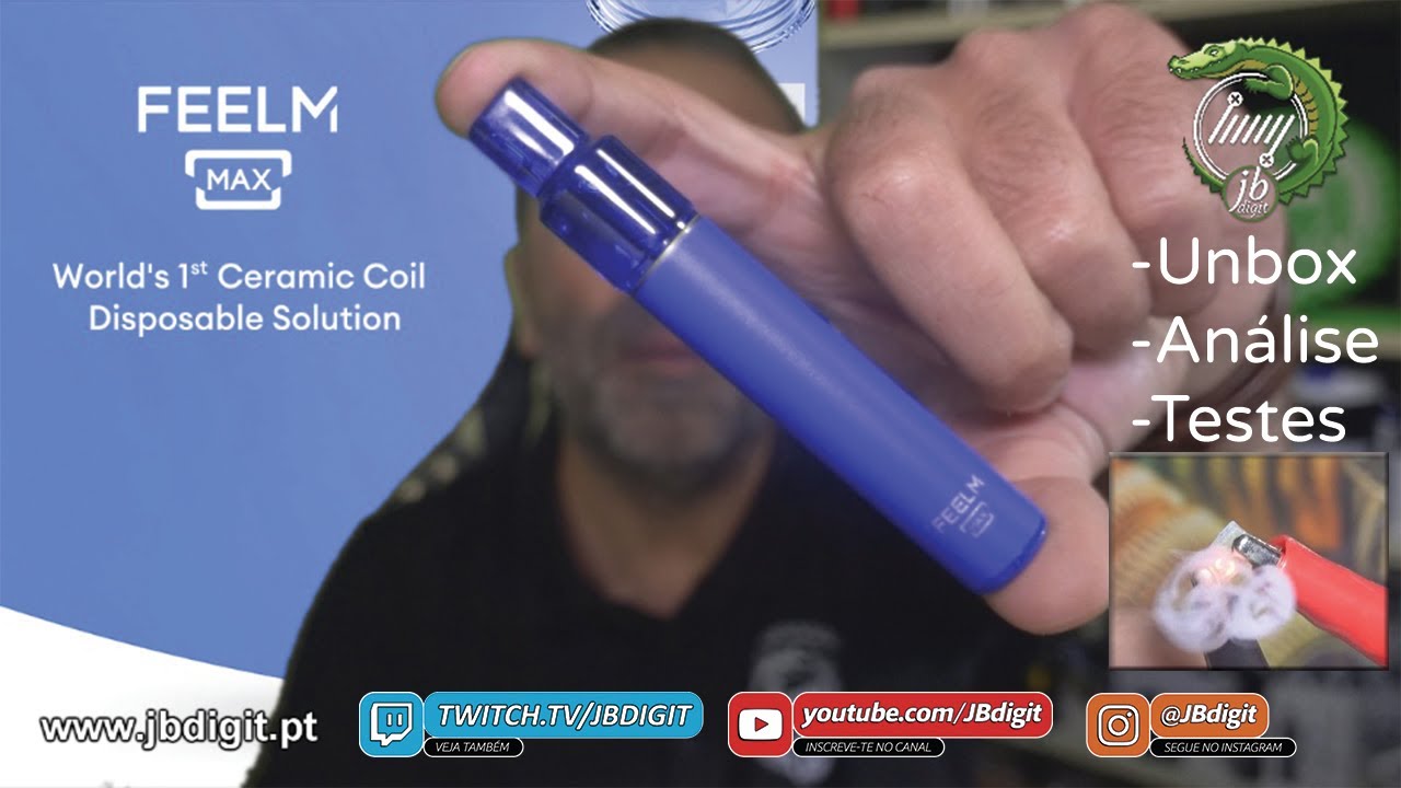 [PT] FEELM MAX - 800 Puffs só com 2ml? sem algodão? Pod descartável ...