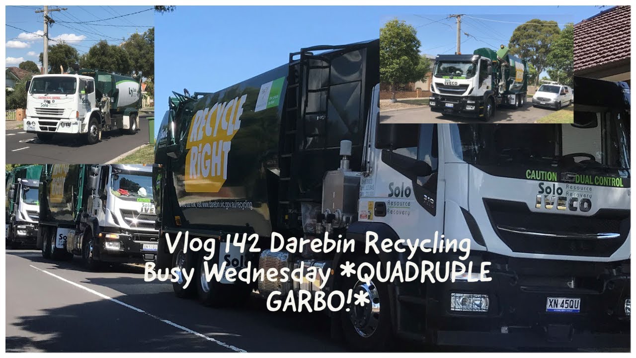 Vlog 142 Darebin Recycling Busy Wednesday QUADRUPLE GARBO! - YouTube