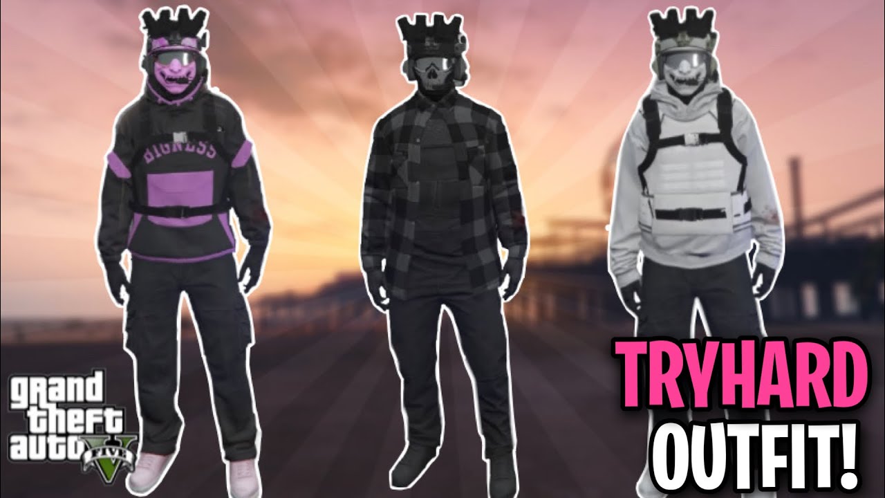 GTA 5 ONLINE *3 EASY GLITCHED OUTFITS* RNG/TRYHARD OUTFITS - YouTube