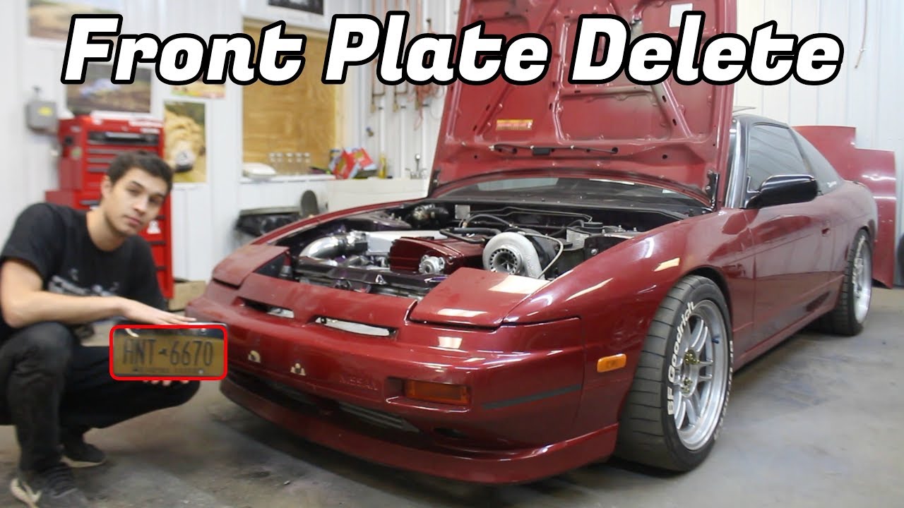 How To: Front License Plate Delete - YouTube