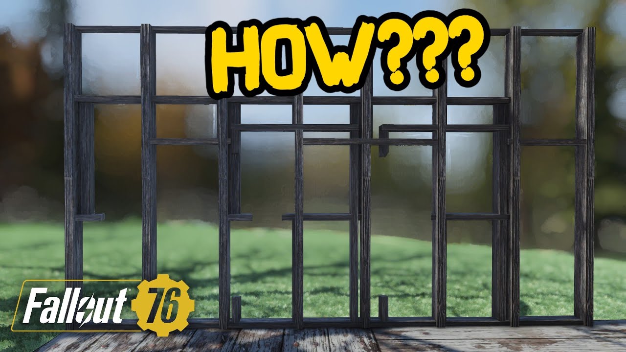 Fallout 76 CAMP Tutorial - Creative Destroyed Walls - YouTube