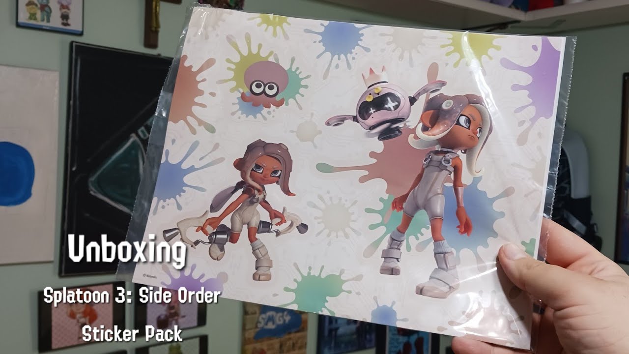 Unboxing | Splatoon 3: Side Order | Sticker Pack - YouTube