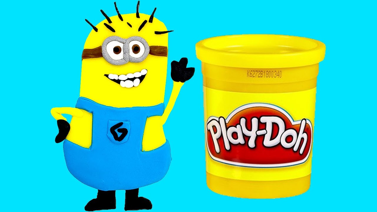 Play Doh Minions - How to Make a Minion with Playdough - - YouTube