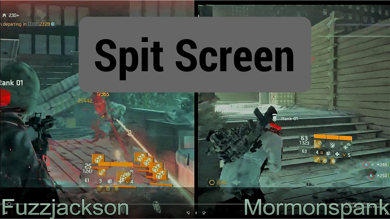 The Division - If you cant beat em join em PvP split screen - YouTube