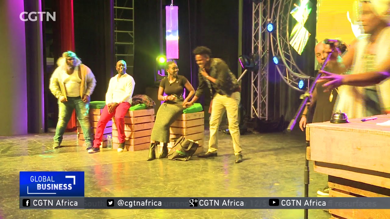 Kenyan entrepreneur earns a living through comedy - YouTube