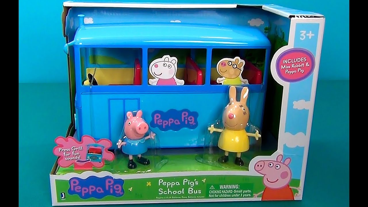 Le bus de Peppa Pig. Un nouveau jouet autobus scolaire Peppa Pig ...