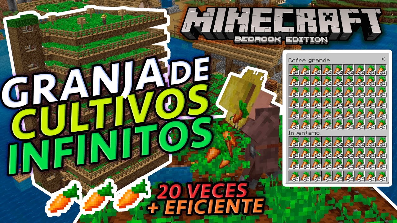 GRANJA DE CULTIVOS AUTOMATICA, BEDROCK 1.19.41 - YouTube