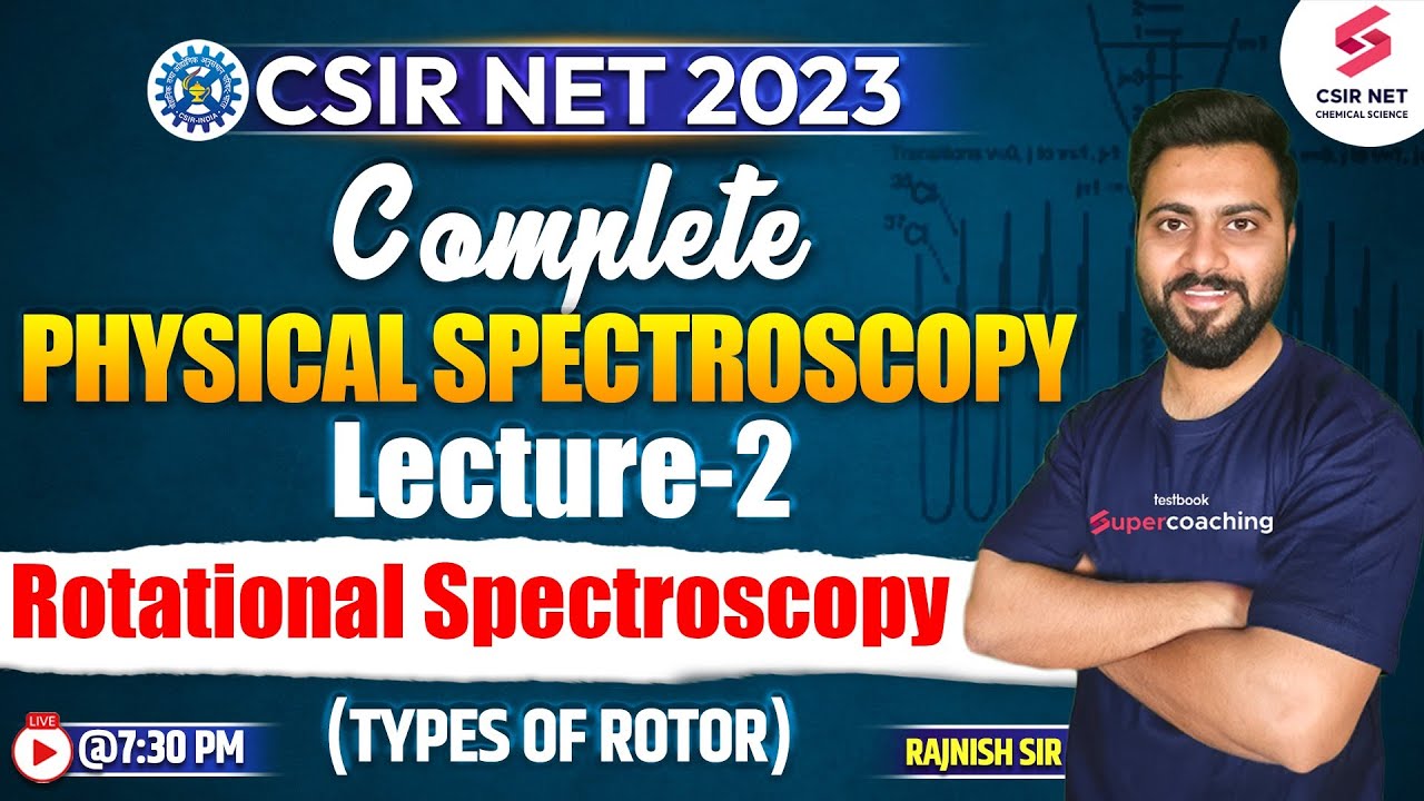CSIR NET 2023 | Chemical Science | Rotational Spectroscopy | Types of ...