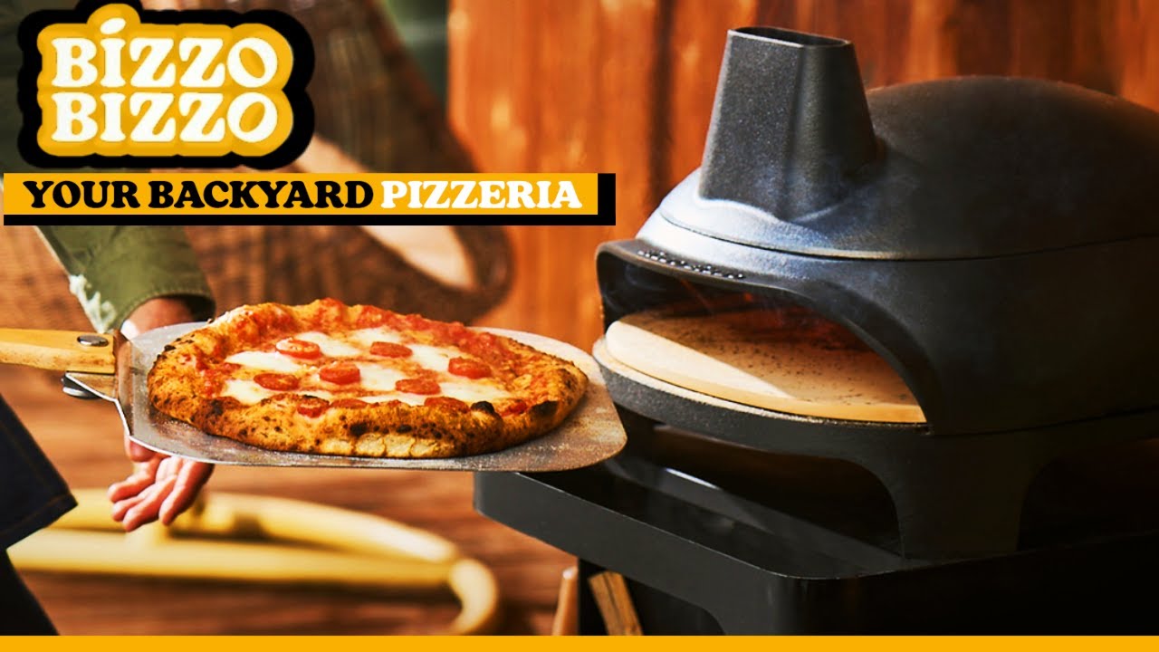 BIZZO BIZZO Cast Iron Wood Fire Pizza Oven Outdoor | Wood Burning Pizza ...