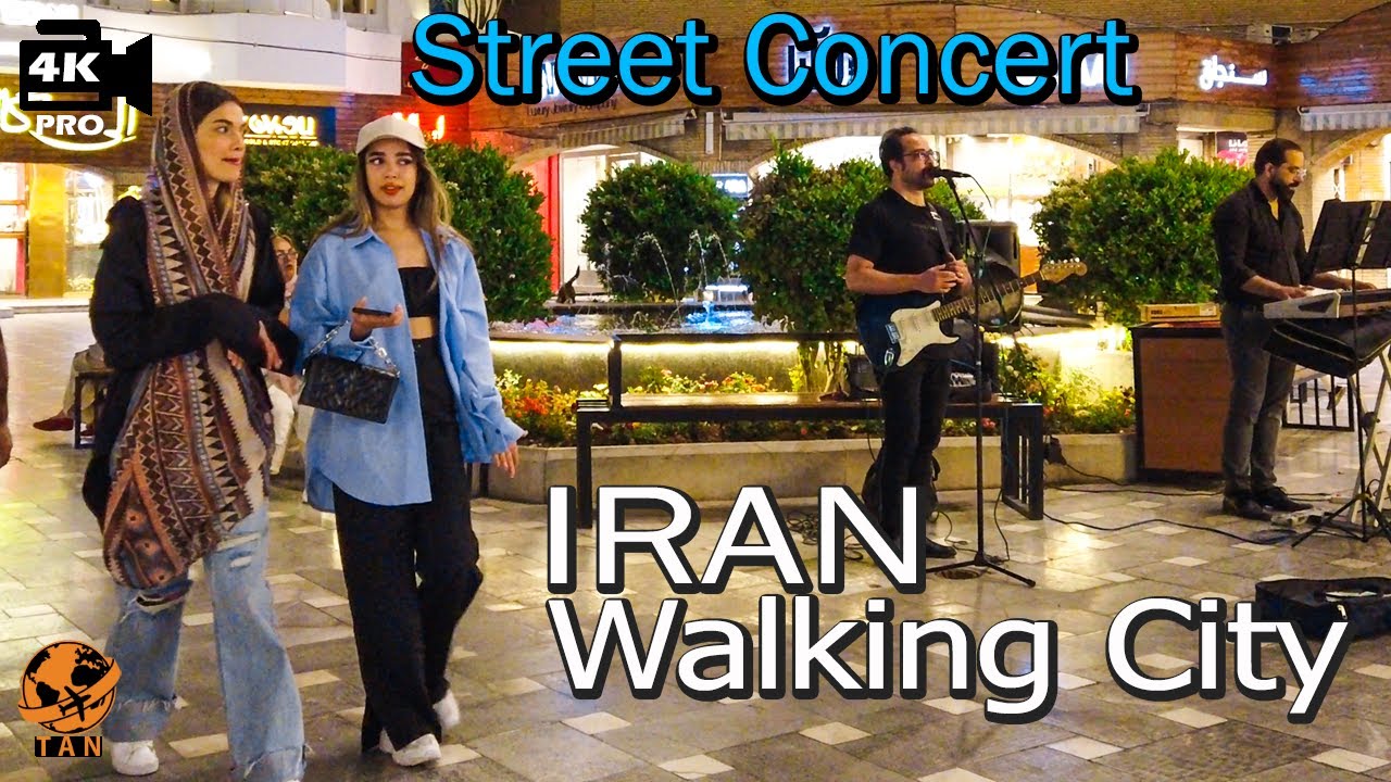 Iran Walking Street Music Tour Street Concert Iran City Tehran Street ...