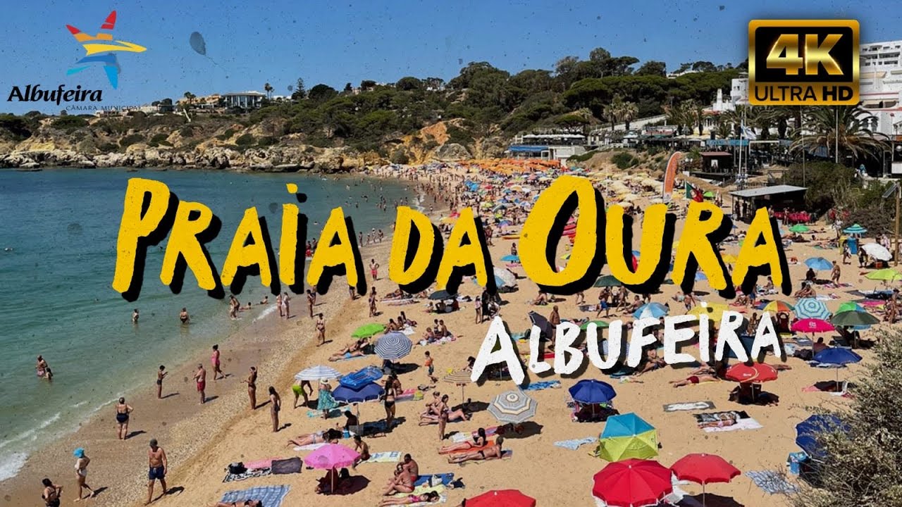 Albufeira 2021 - Praia da Oura-Algarve-Oura Beach-Portugal - YouTube