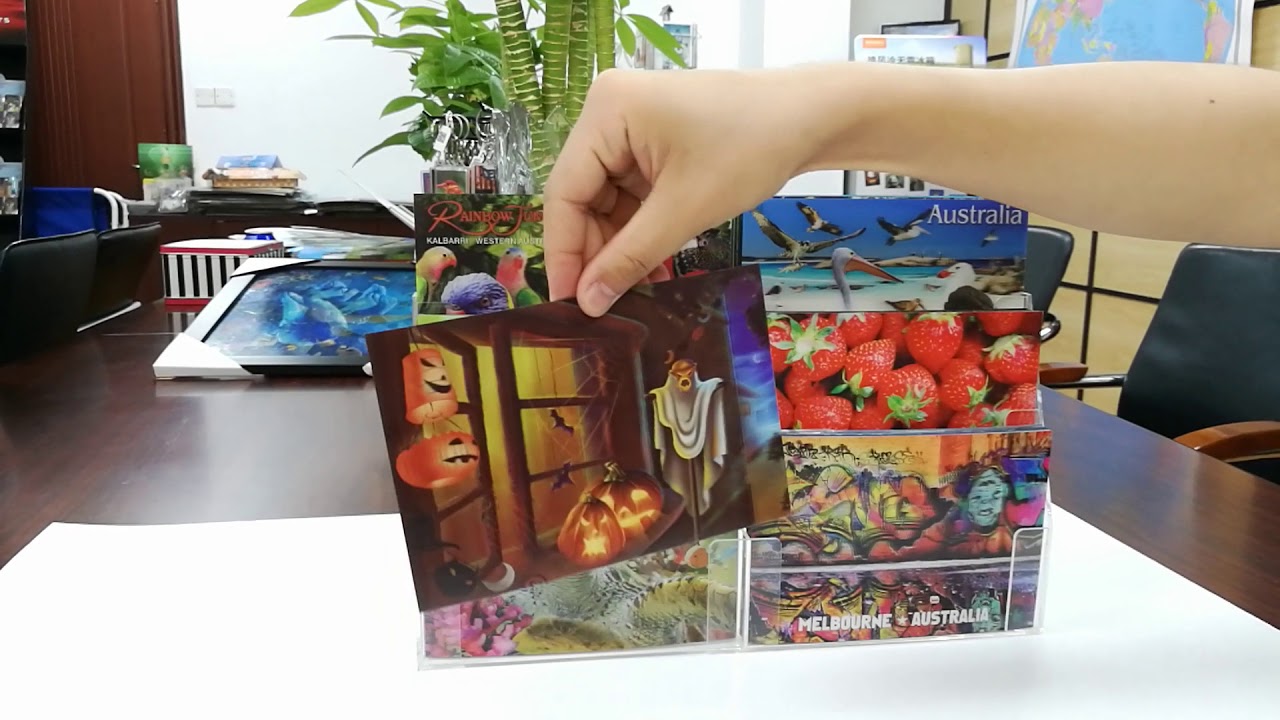 3d Lenticular postcard for , 3d deep effect - YouTube