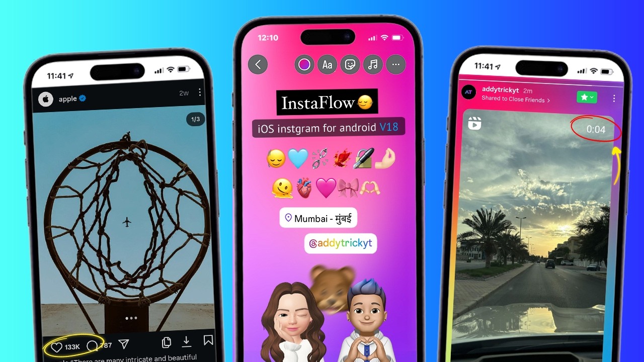 New iOS Instagram On Android | iPhone InstaFlow V18 🍎 - YouTube